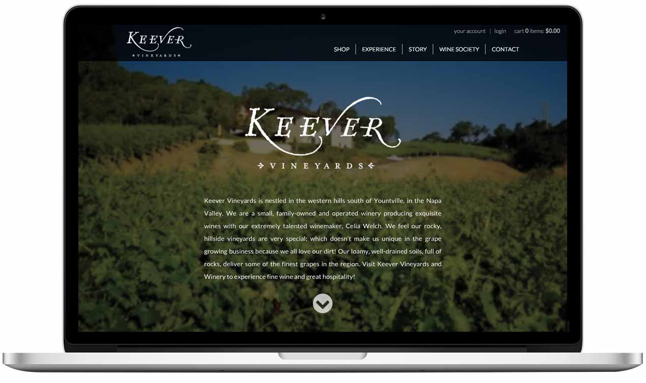 Keever Vineyards WineDirect to Commerce7 Rebuild | Tarfoot